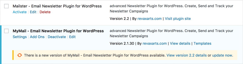 Updating MyMail to Mailster – Mailster Knowledge Base