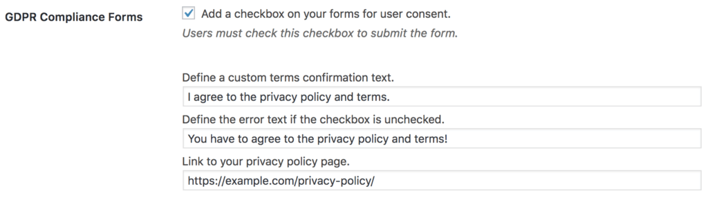 Adding A Terms Of Service Checkbox To Your Forms Mailster Knowledge Base