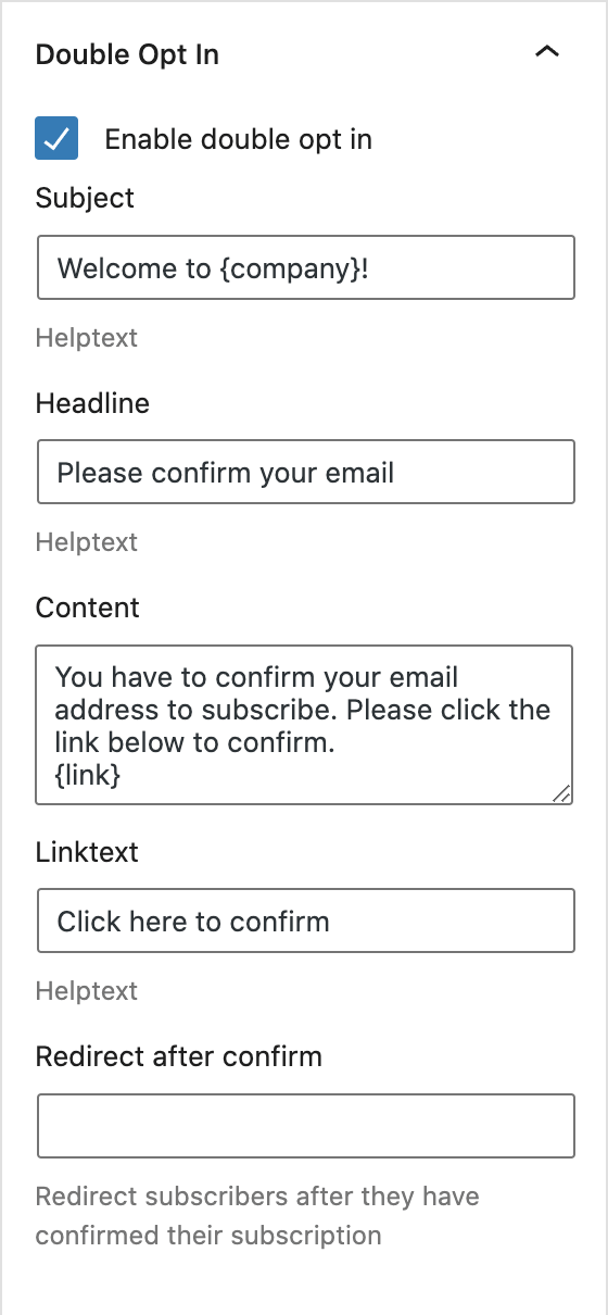 Block Forms – Mailster Knowledge Base